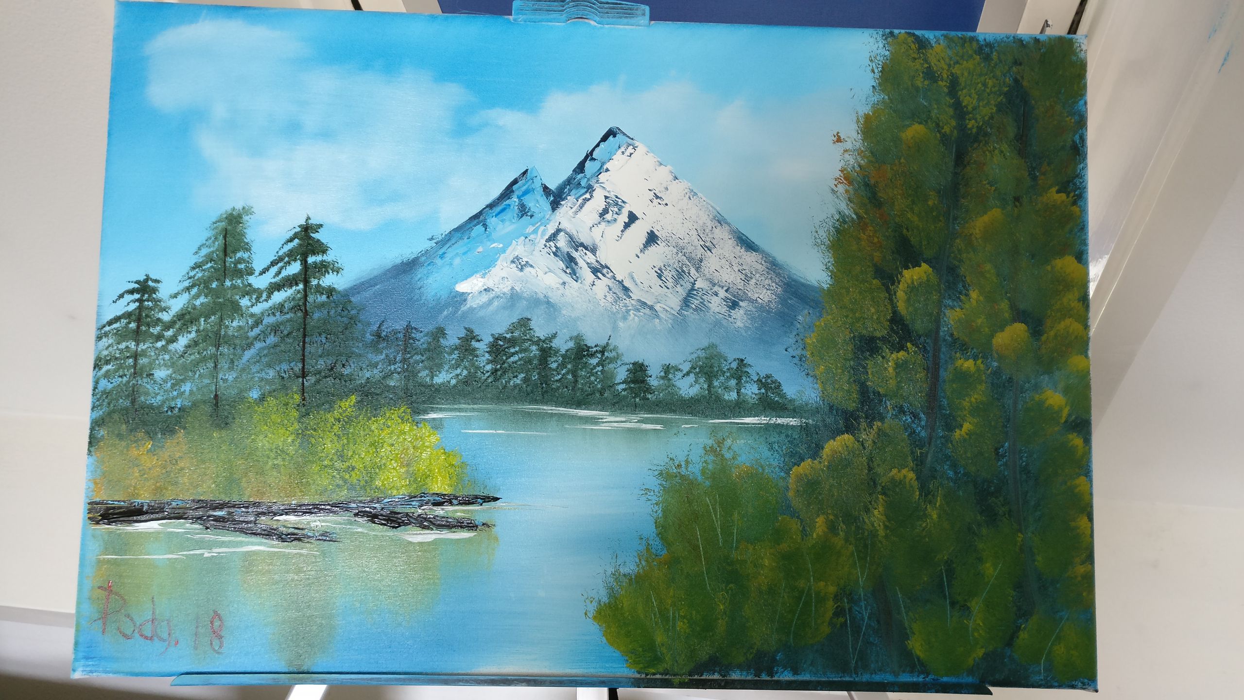 What I Needed To Start Drawing Bob Ross s Wet on wet Technique 